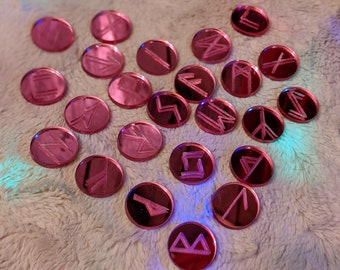 Pink Runes - Etsy