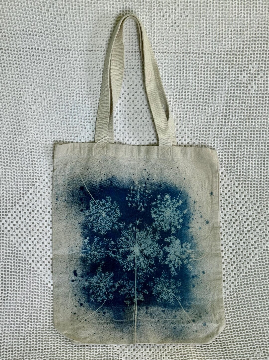 Queen Anne’s Lace Cyanotype Tote Bag - Etsy