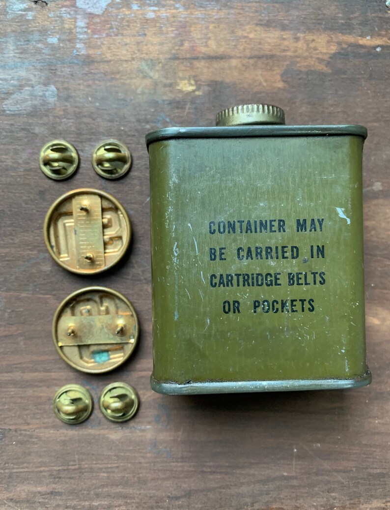 Military Oil Can & Pins | Etsy