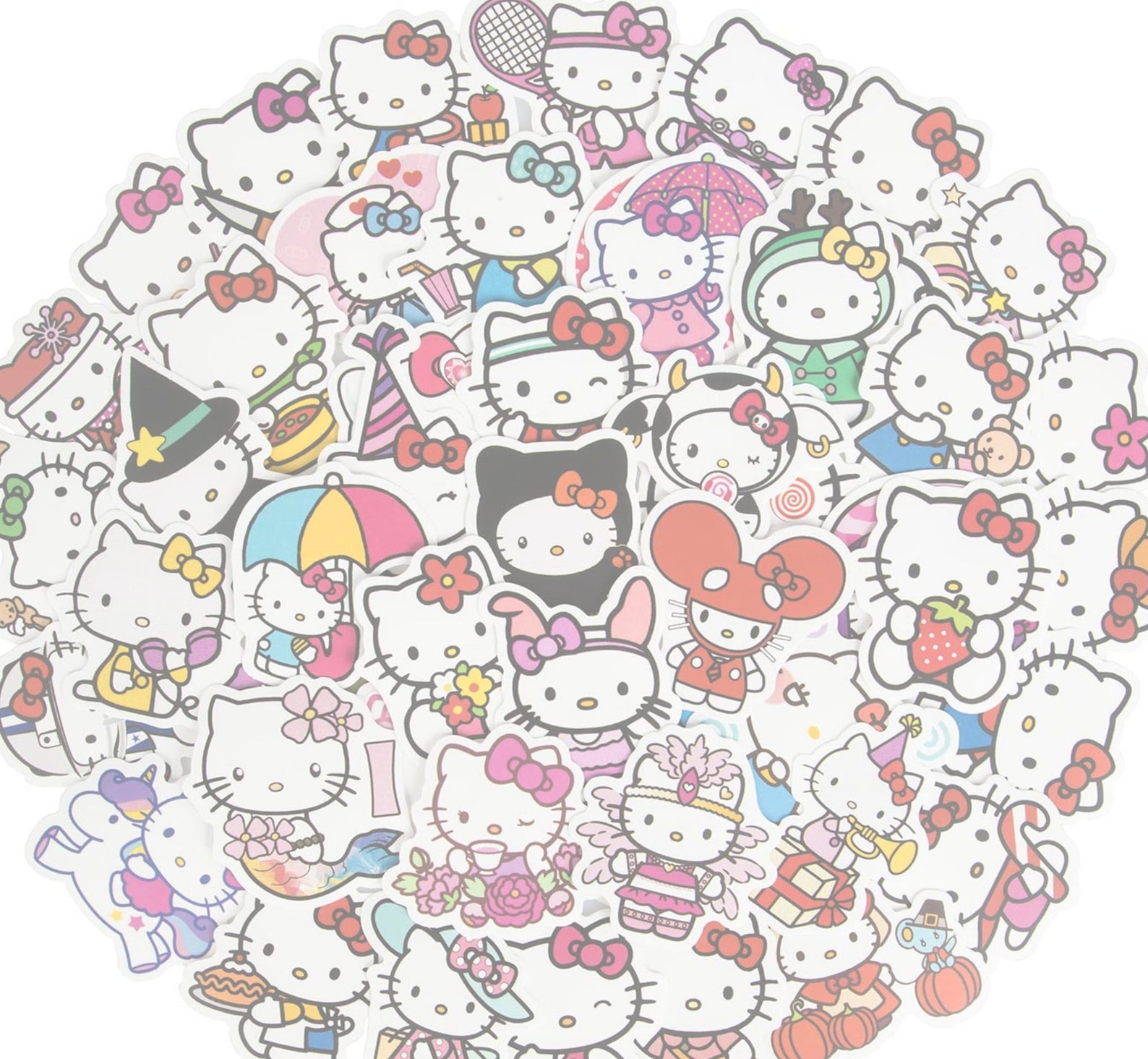 Hello Kitty Random Stickers FREE STICKERS included in | Etsy