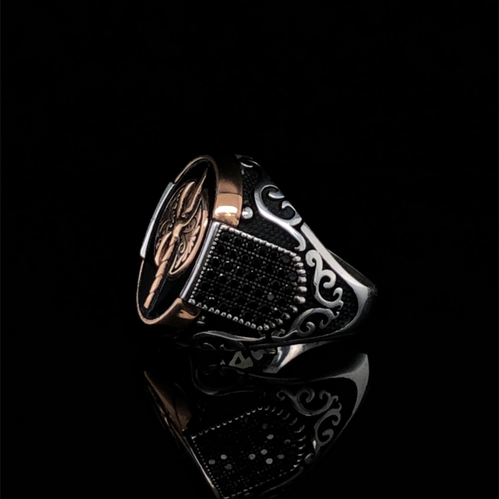 Antique Silver Men's Ring Vintage Rings for Men Ring - Etsy