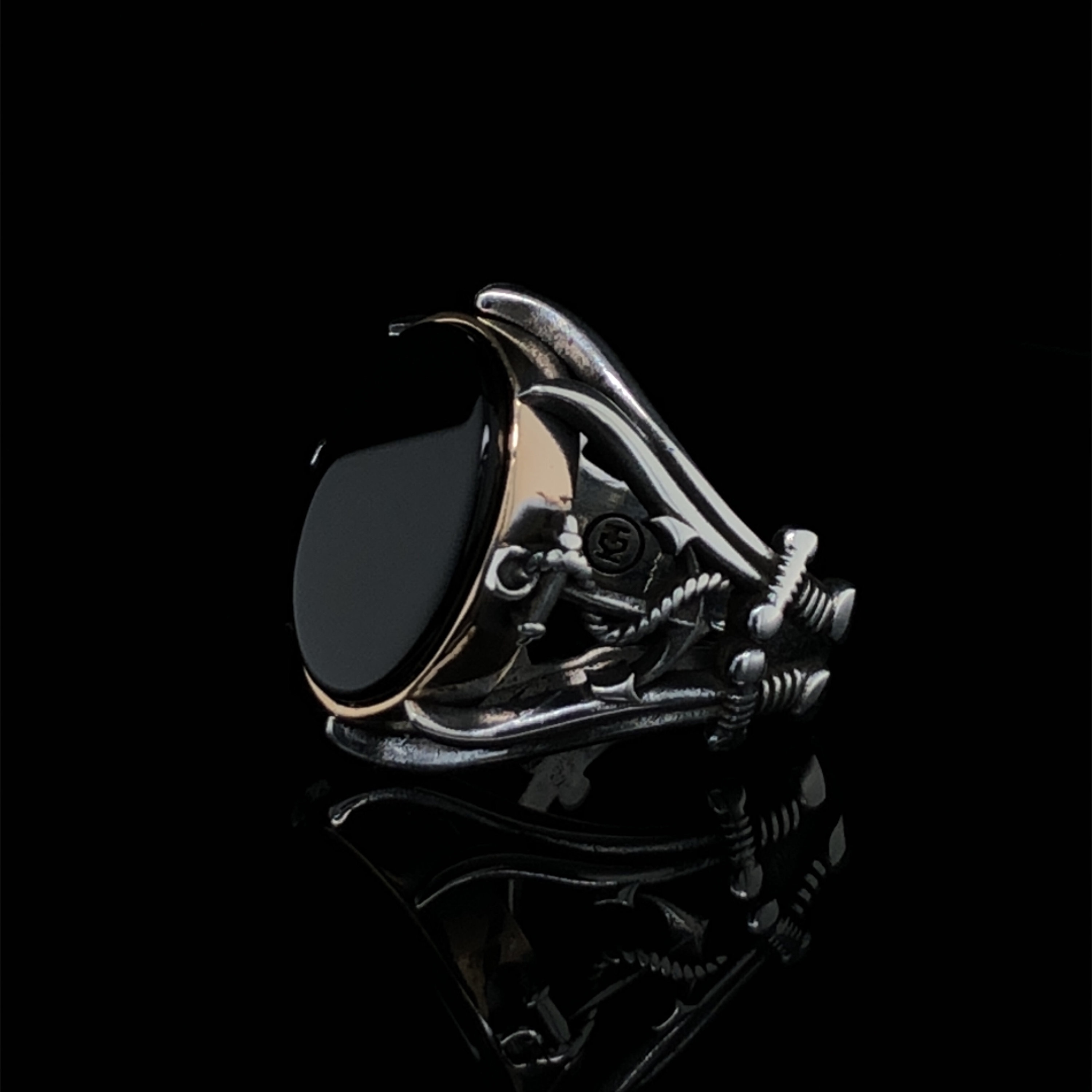 Mens Nautical Ring Navy Anchor Mens Ring Vintage Gothic | Etsy