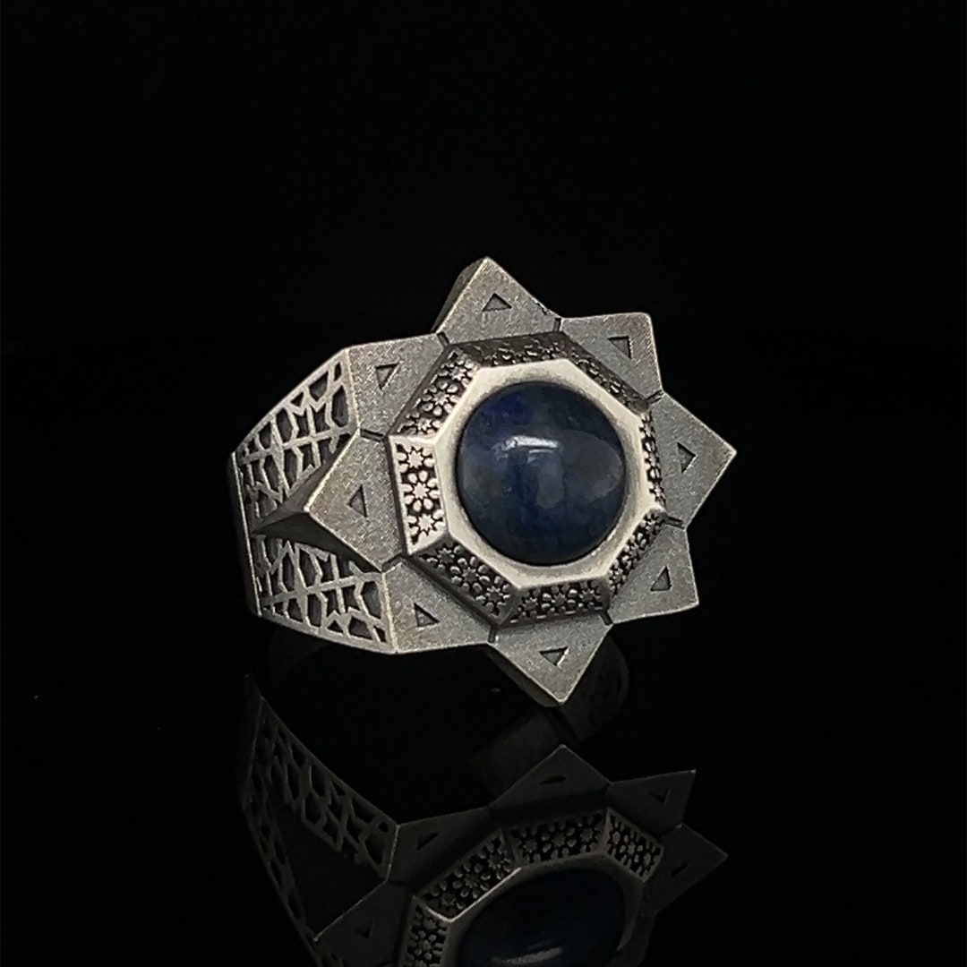 Lapis Lazuli Star Ring, Handmade Ring, Lapis Lazuli Jewelry, Occult ...