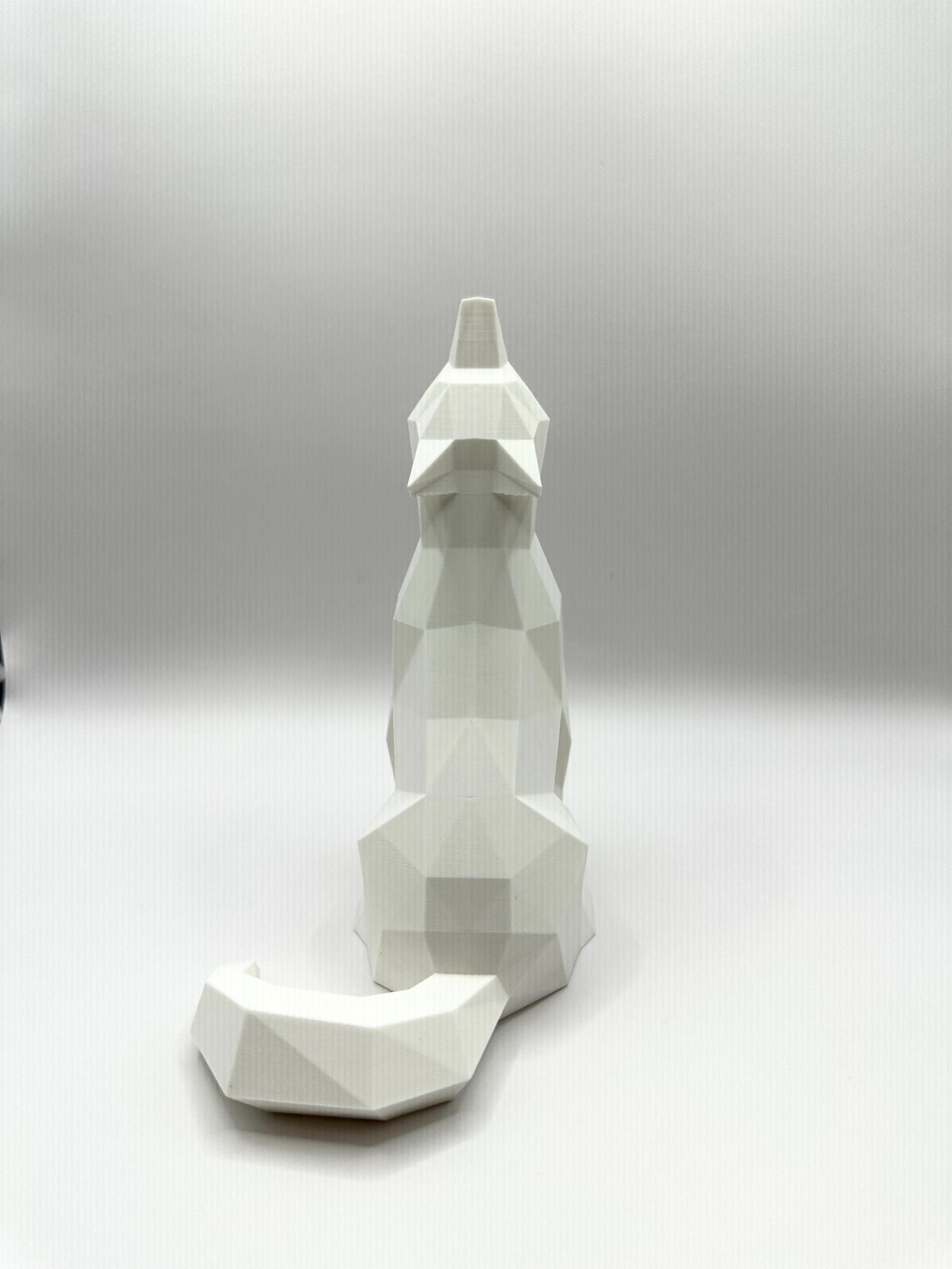 3d-printed Low-polygon Wolf Sculpture – Geometric Modern Decor - Etsy