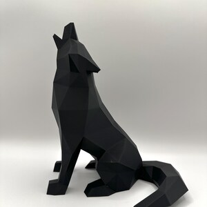 3d-printed Low-polygon Wolf Sculpture – Geometric Modern Decor - Etsy