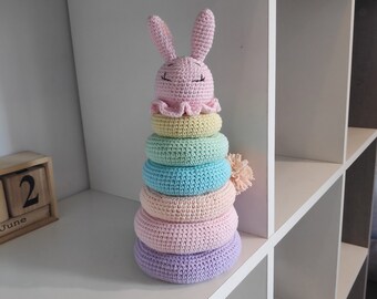 Crochet stacking toy | Etsy
