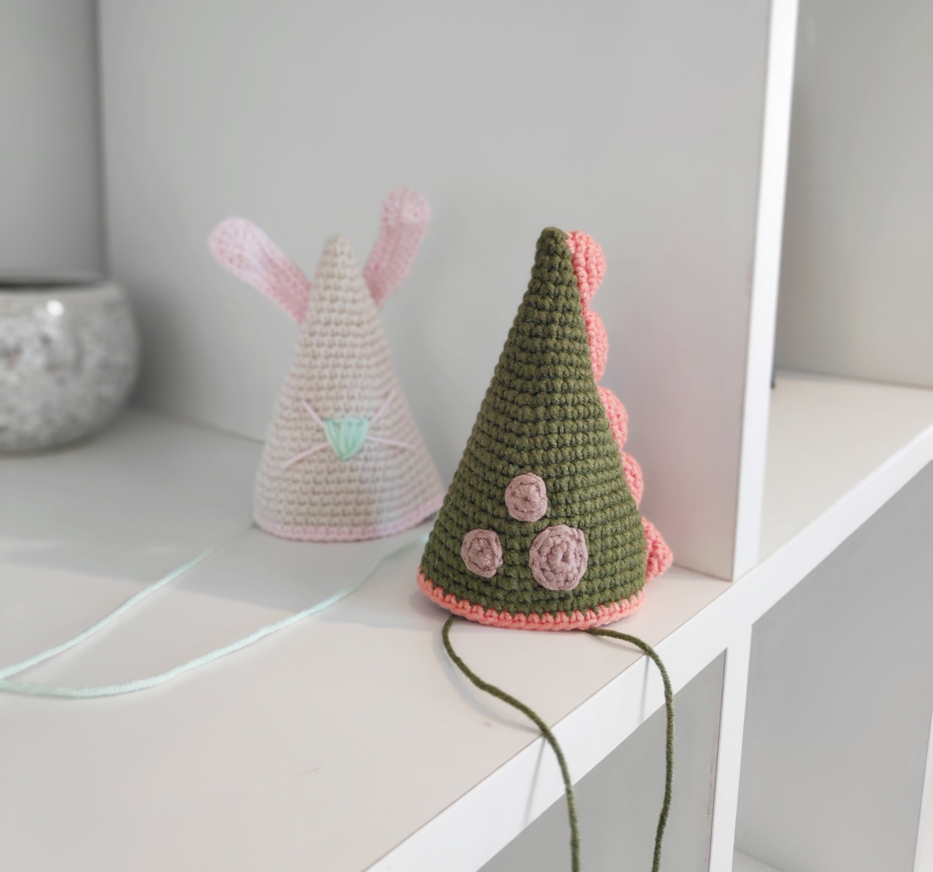 Birthday Hat Pattern Crochet Party Hat Crochet Dinosaur | Etsy