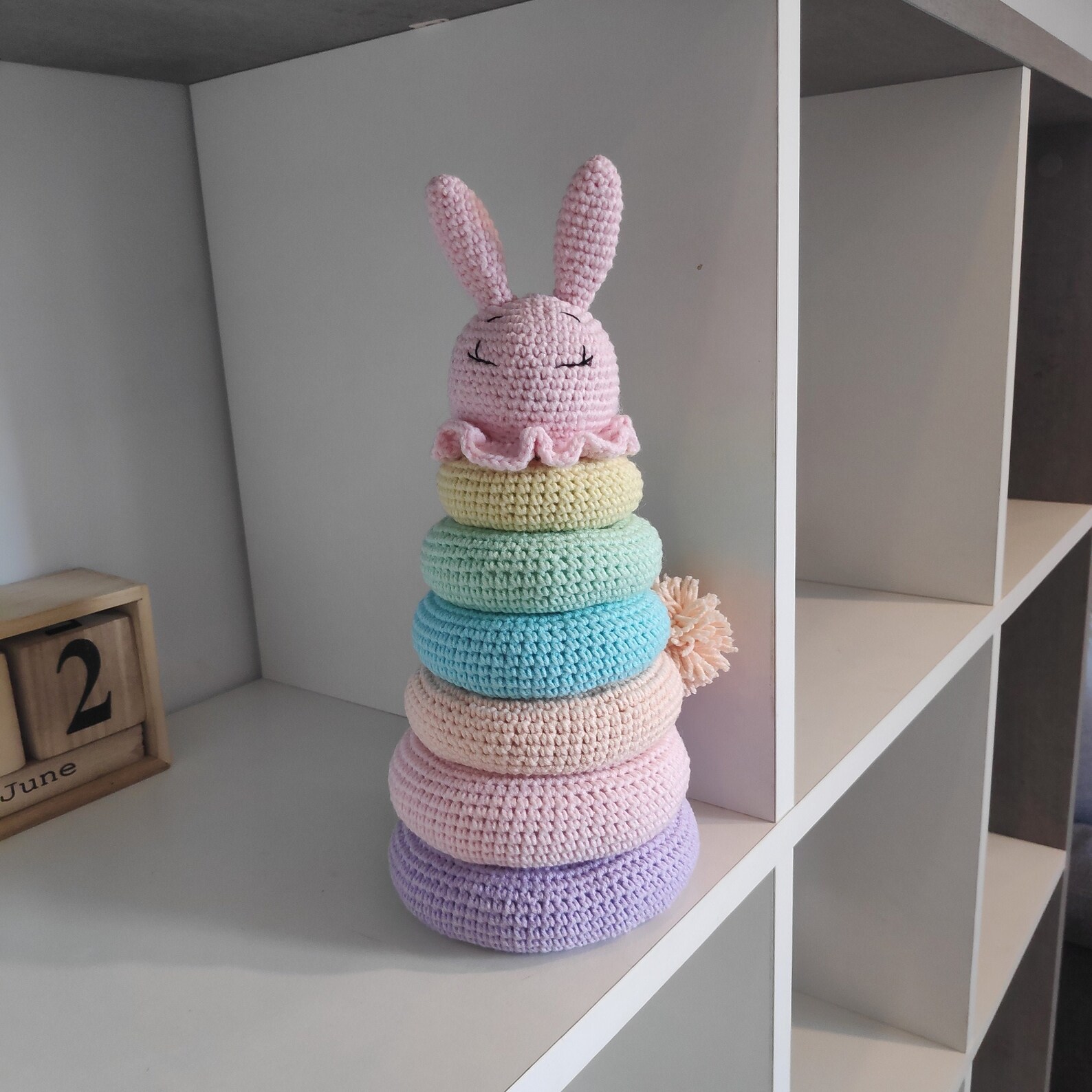 Crochet Montessori Toy Pattern Amigurumi Rainbow Pastel Bunny - Etsy