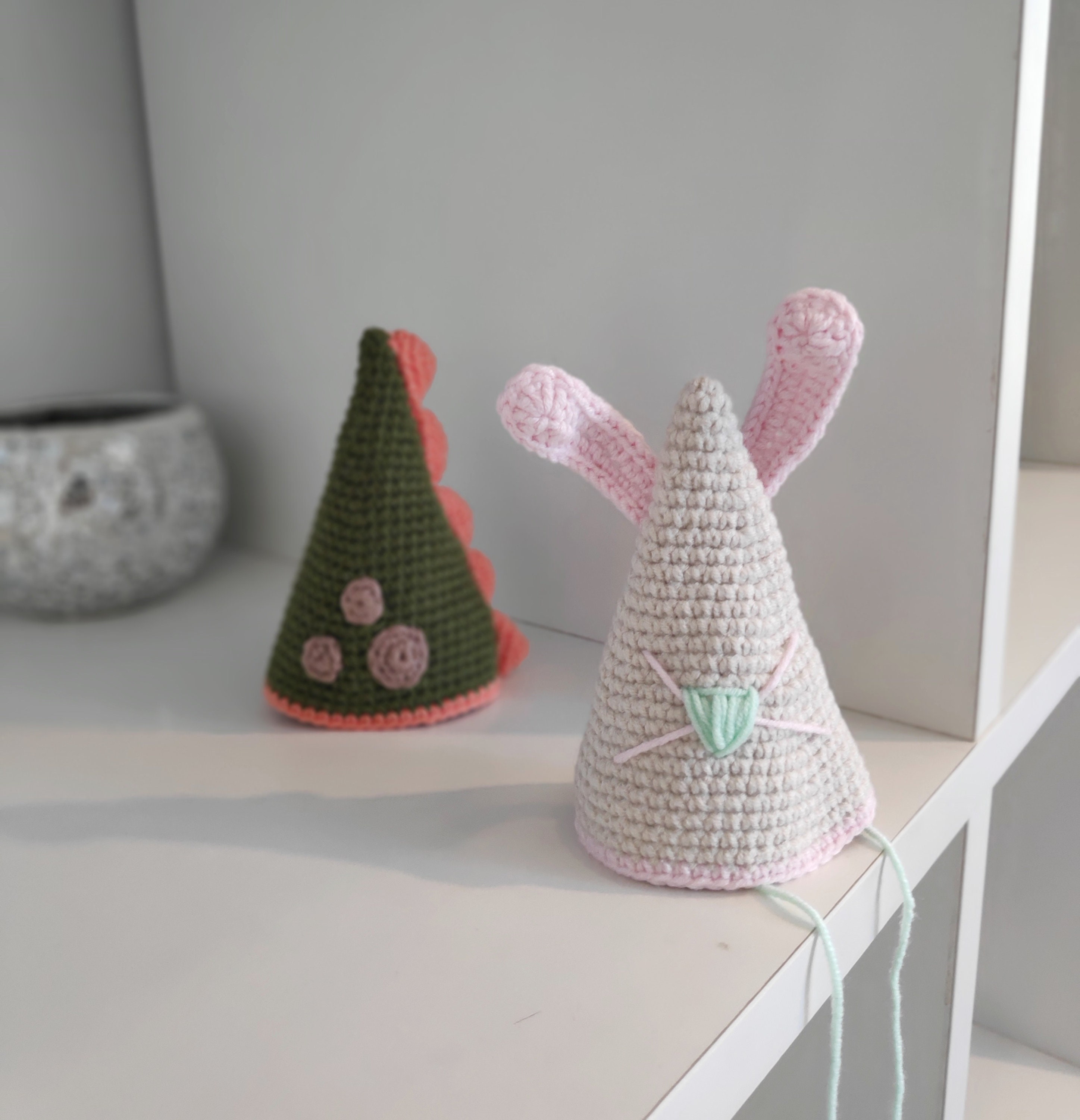 Birthday Hat Pattern Crochet Party Hat Crochet Dinosaur | Etsy