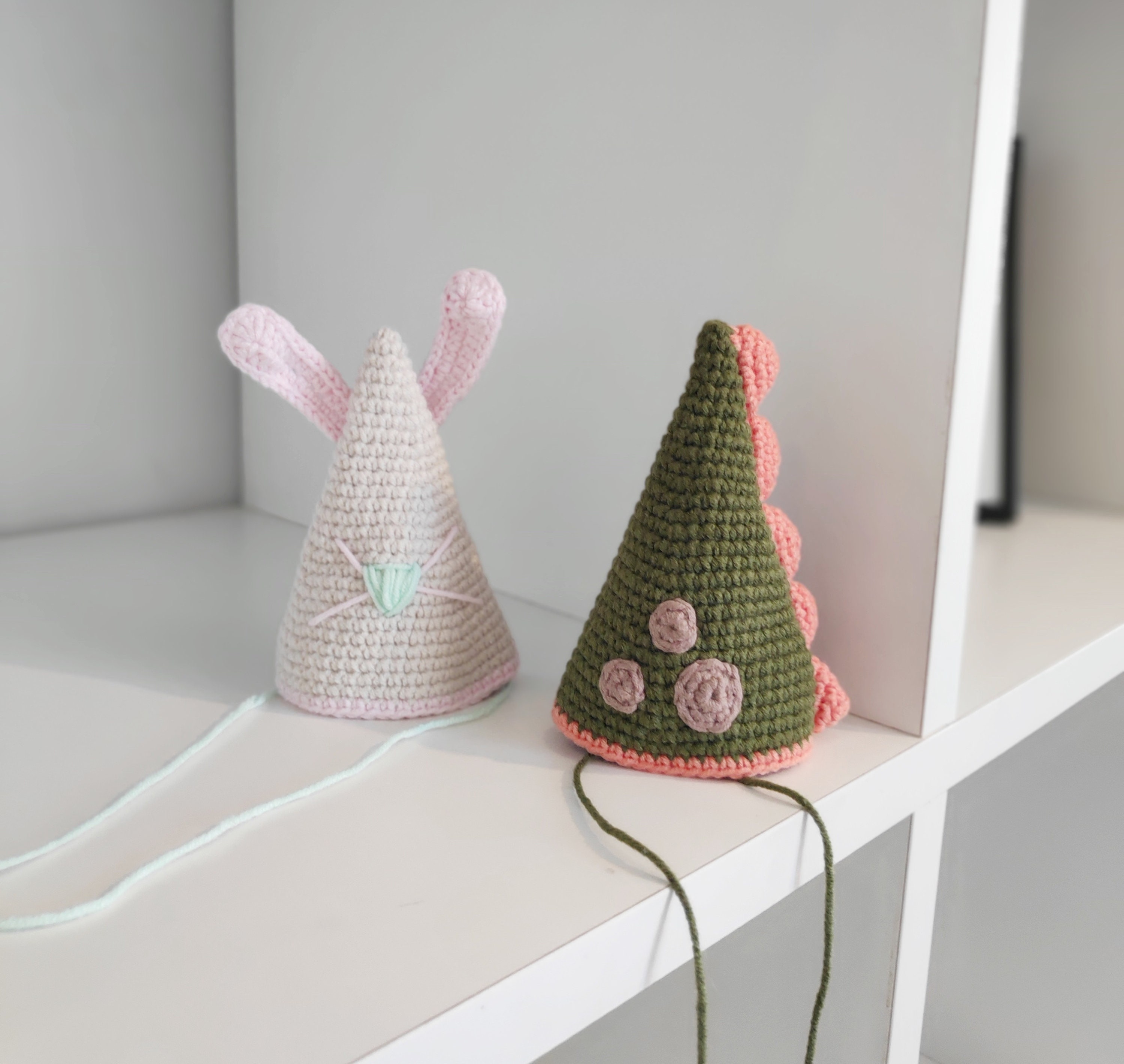 Birthday Hat Pattern Crochet Party Hat Crochet Dinosaur | Etsy