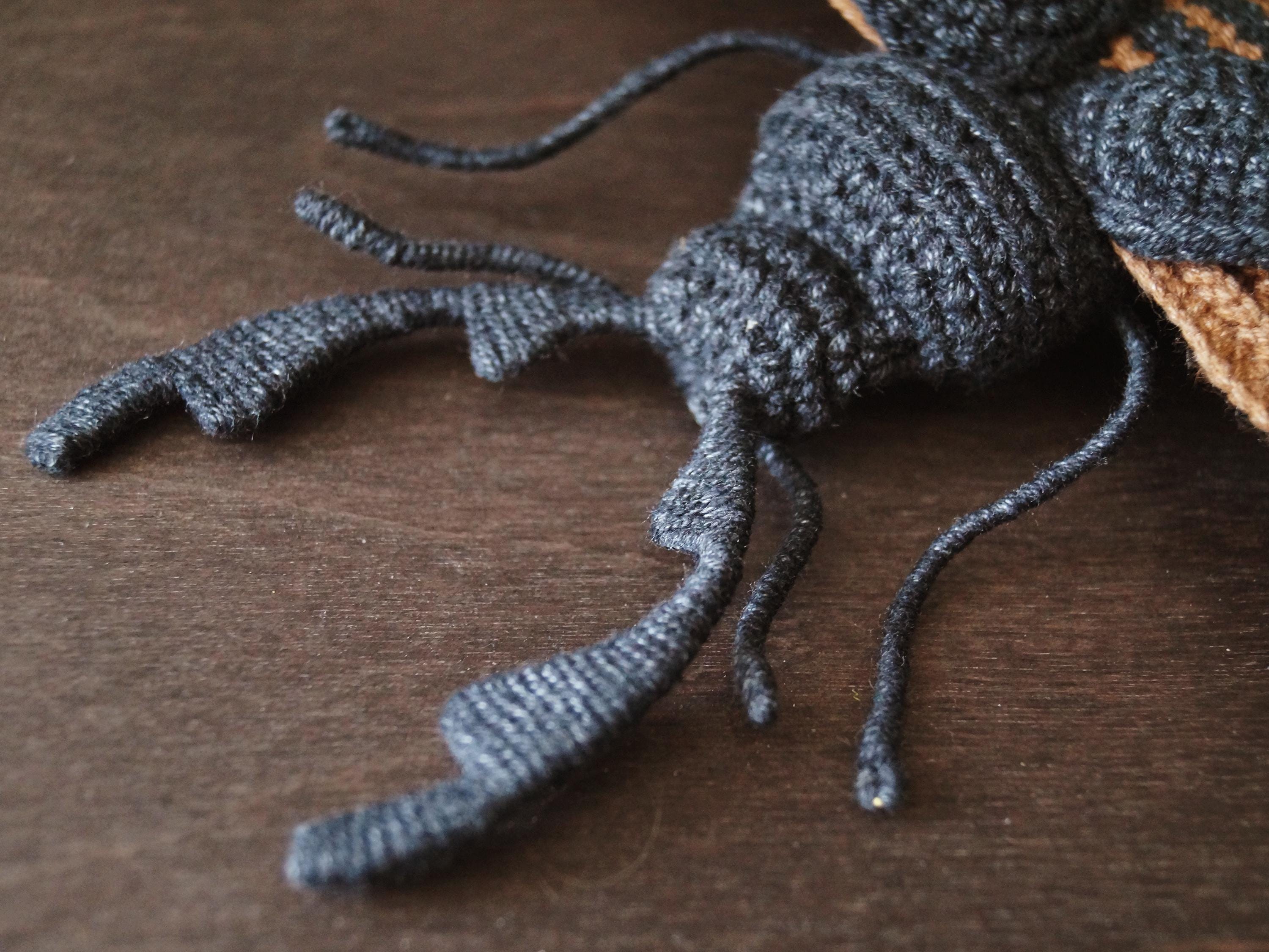 Stag Beetle Crochet Pattern: Amigurumi Insect PDF - Etsy