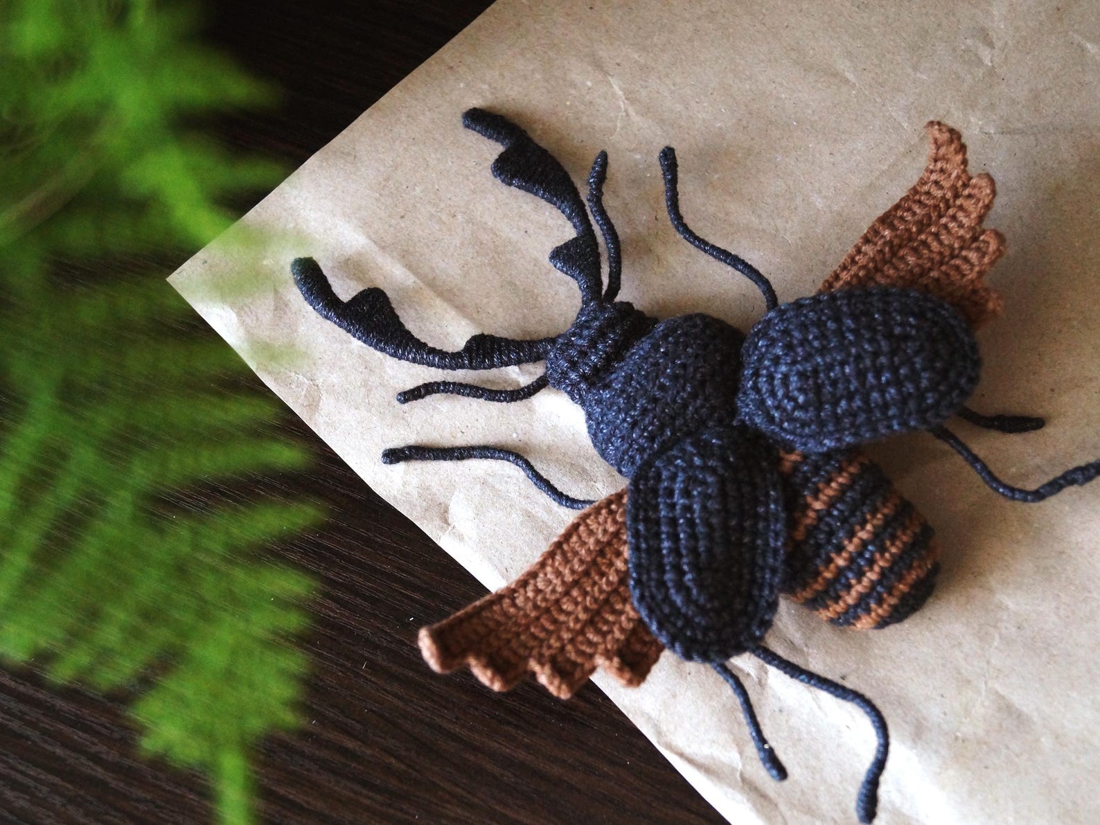 Stag Beetle Crochet Pattern: Amigurumi Insect PDF - Etsy