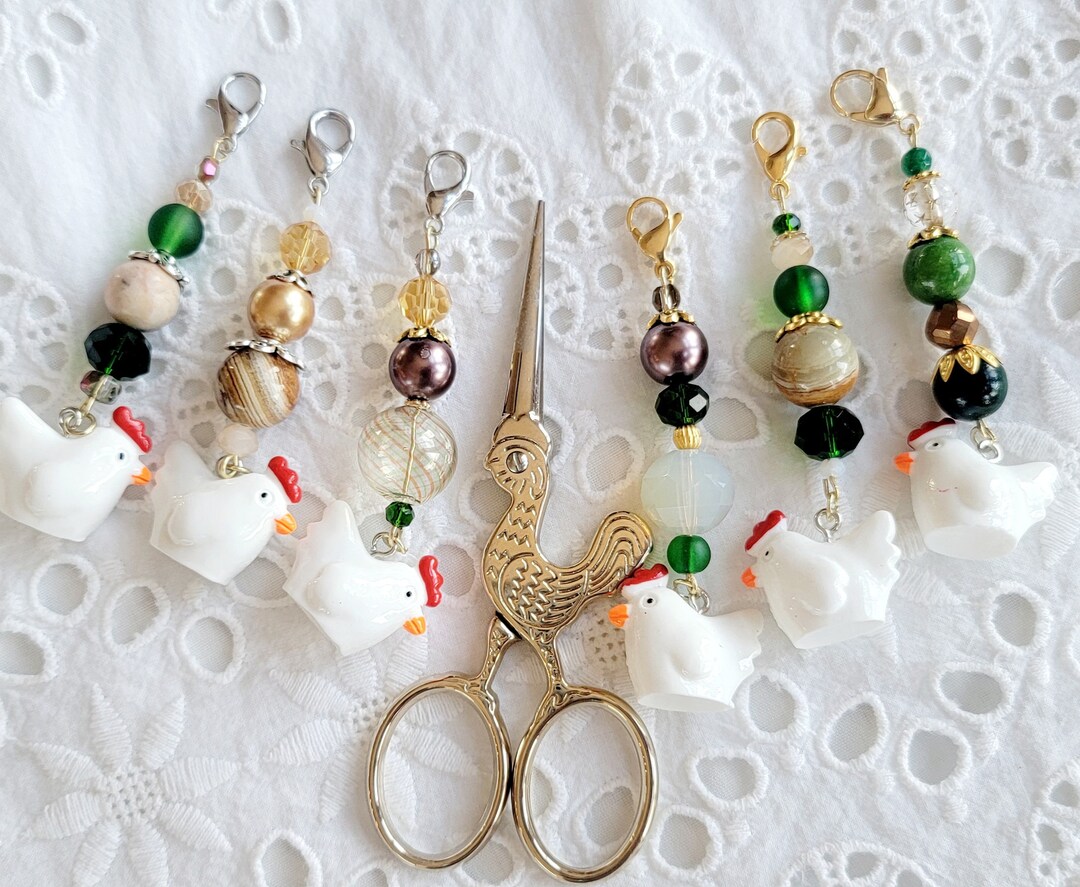 Clucker Fobs Project Bags Backpacks Scissor Fobs Zipper Pulls - Etsy