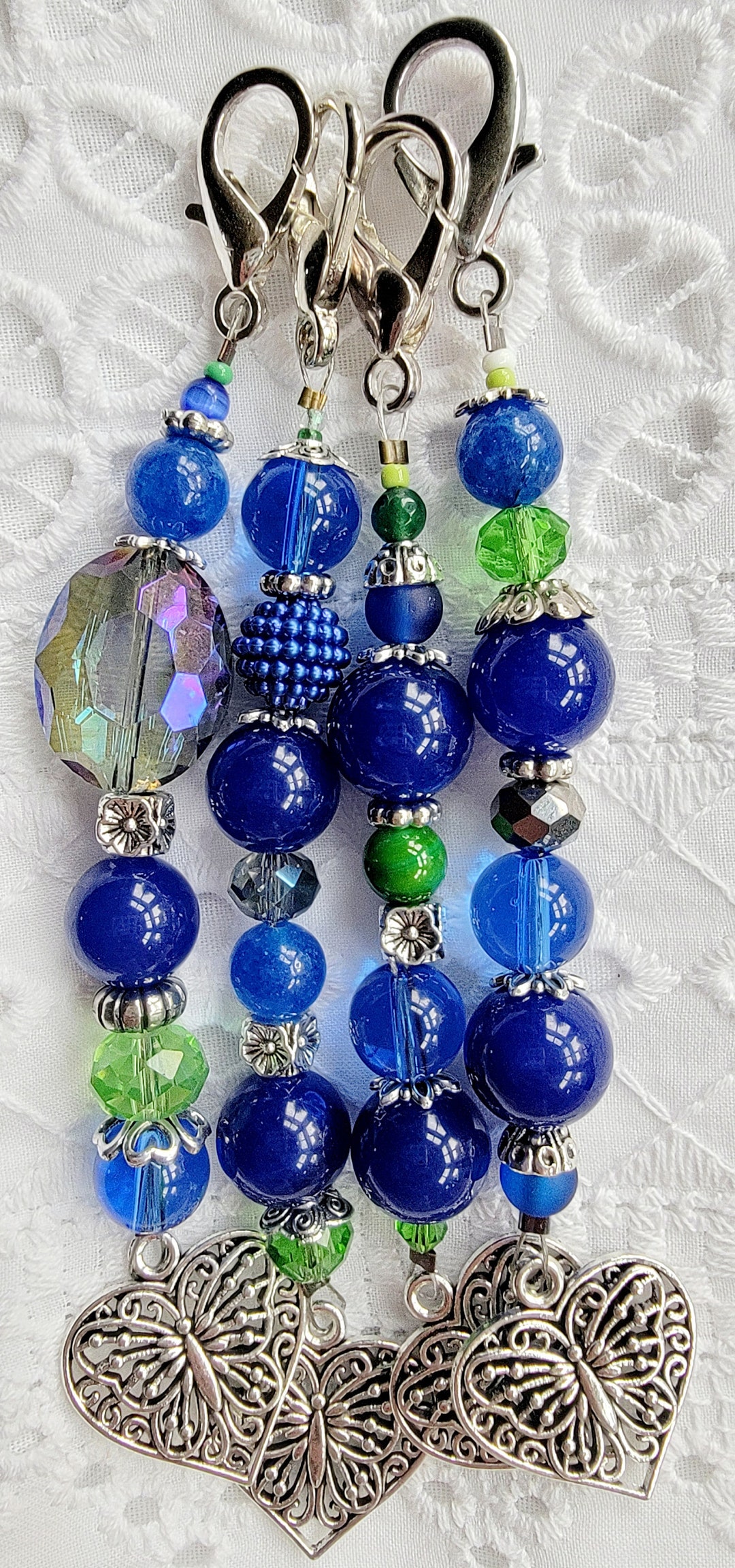 Mountain Butterfly Fobs Scissor Fob Backpack Keyring Fobs Blue Green ...