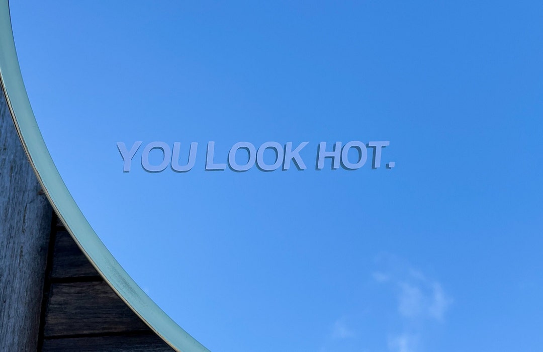 You Look Hot Mirror Decal - Etsy