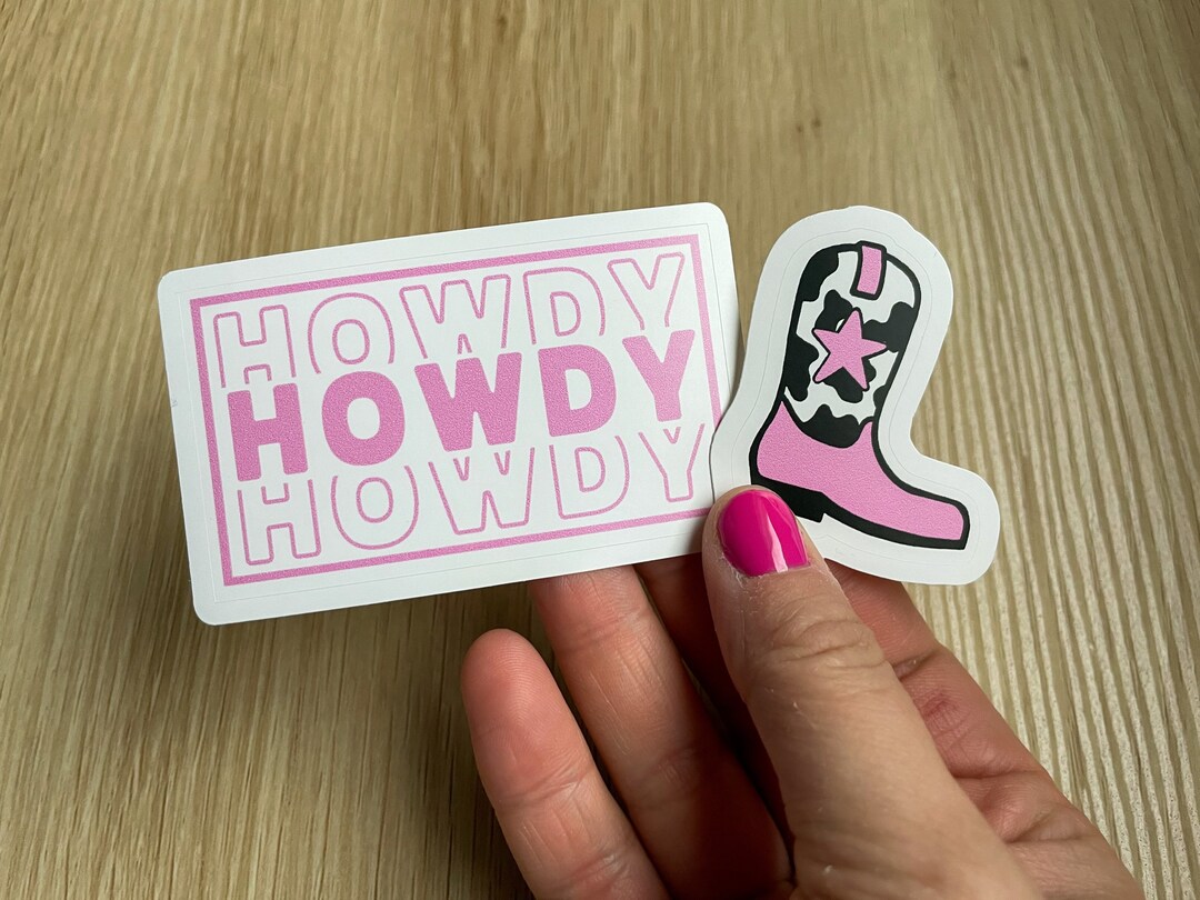 Howdy Cowgirl Sticker Pack - Etsy