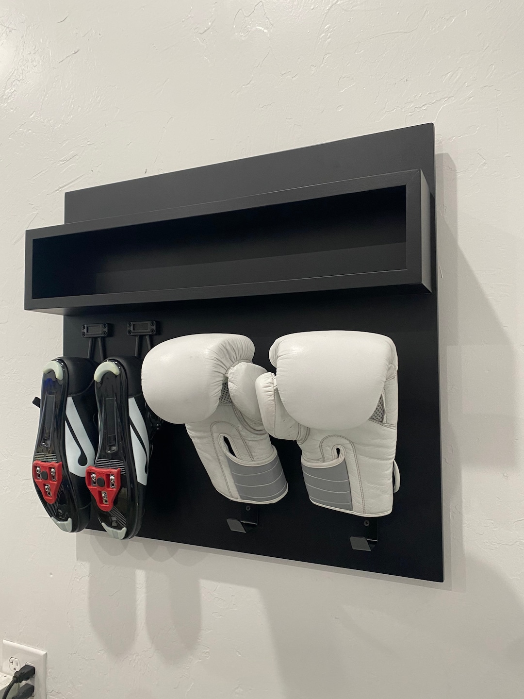 Home Gym Shelf: Boxing Glove & Shoe Organizer - Etsy