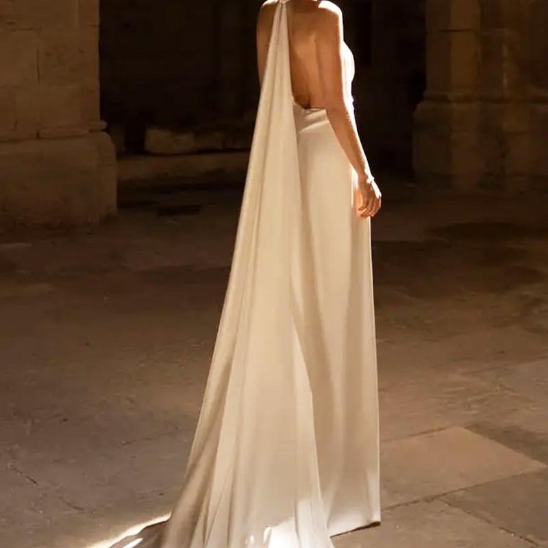 Backless Wedding Dress - Etsy