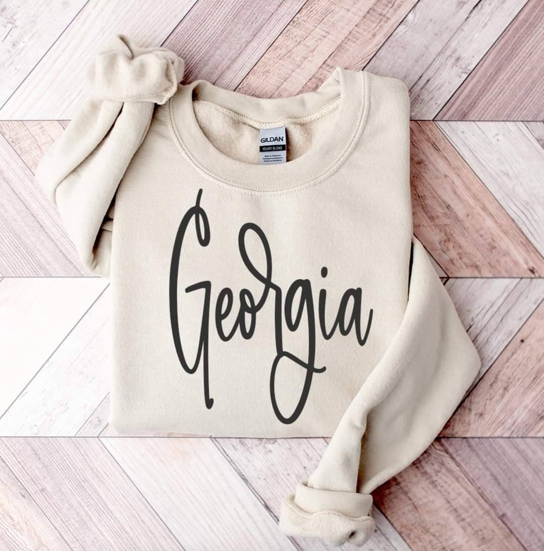 Puff Print Sweatshirt - Add Custom Text - Etsy