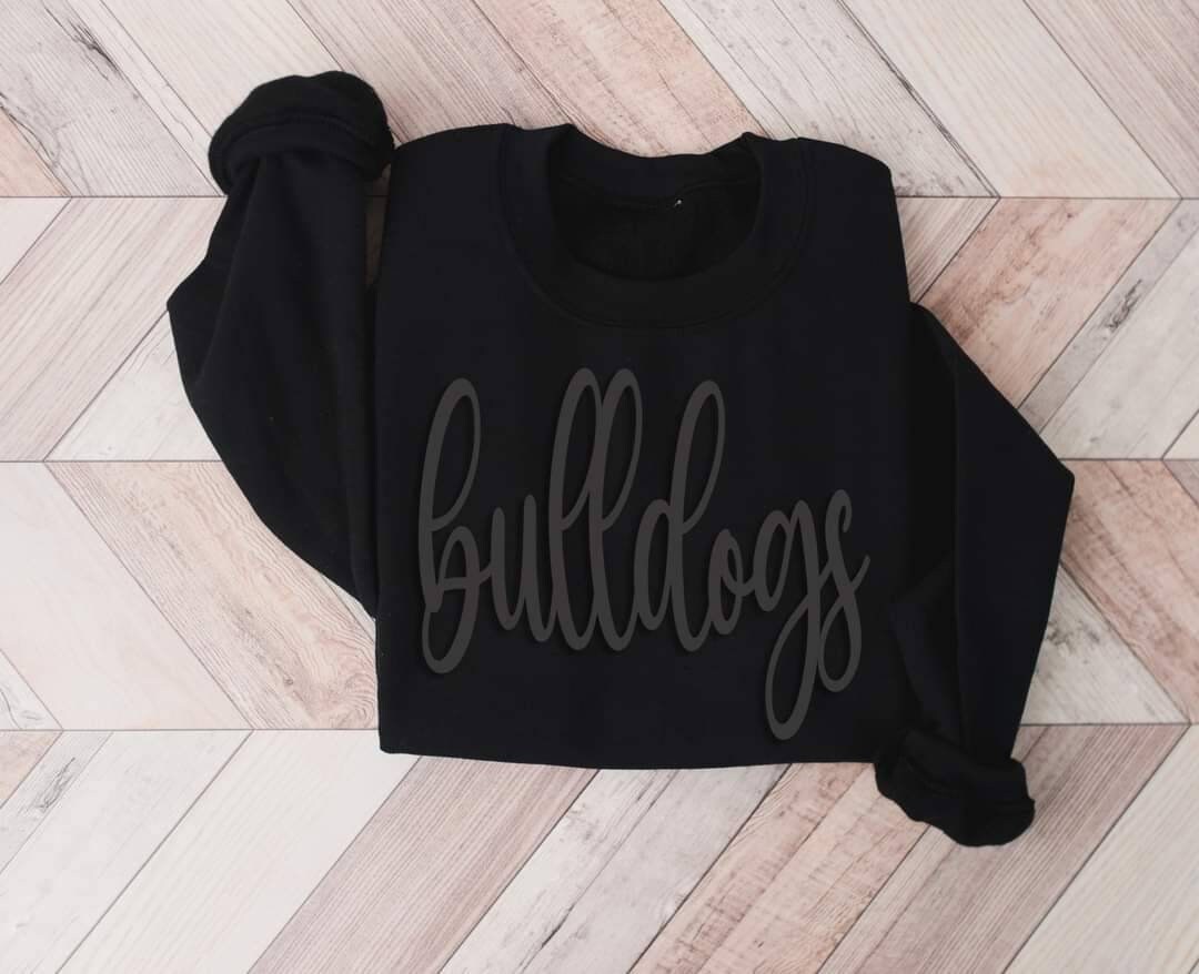 Puff Print Sweatshirt - Add Custom Text - Etsy