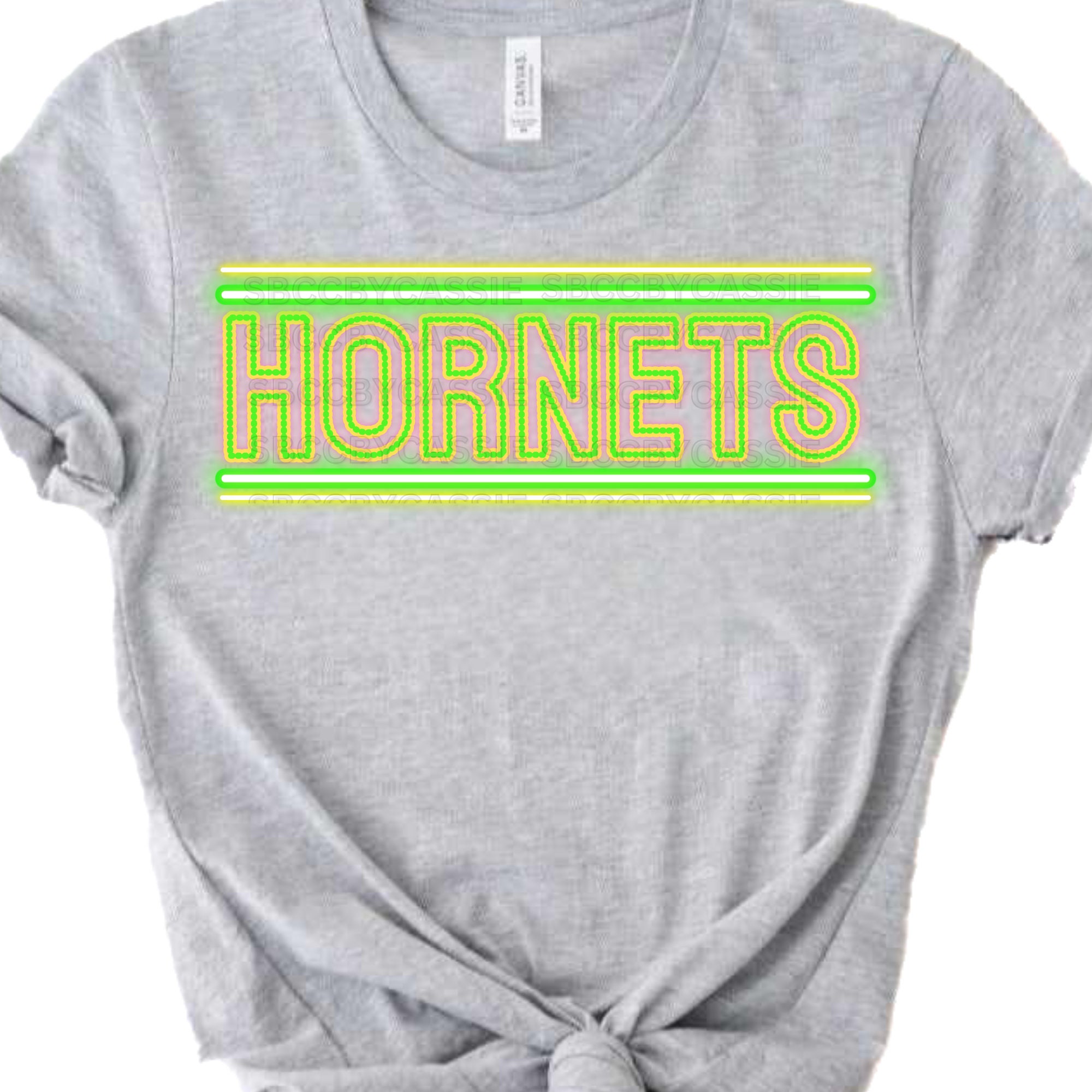 Neon Mascot Tees- Custom Mascots/teams-personalized- Various Teams ...