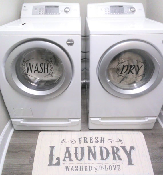 Washer/dryer/home Decals - Etsy