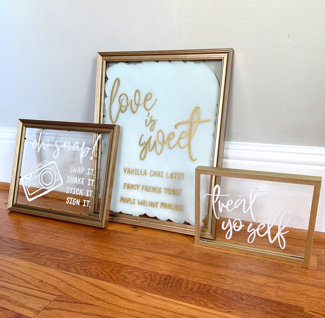 Custom Acrylic Wedding Signs // Custom Wedding Menus Custom | Etsy