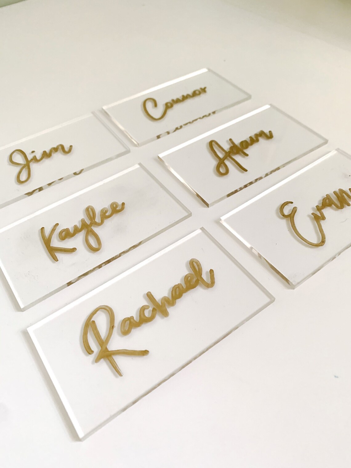Custom Acrylic Place Cards // Wedding Place Cards Acrylic - Etsy