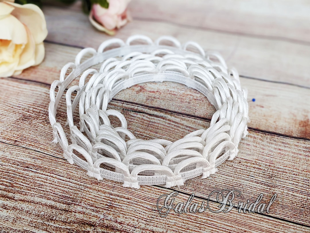 White Corset Loops for Corset Lacing Back Bridal Gown Satin Loops Only ...