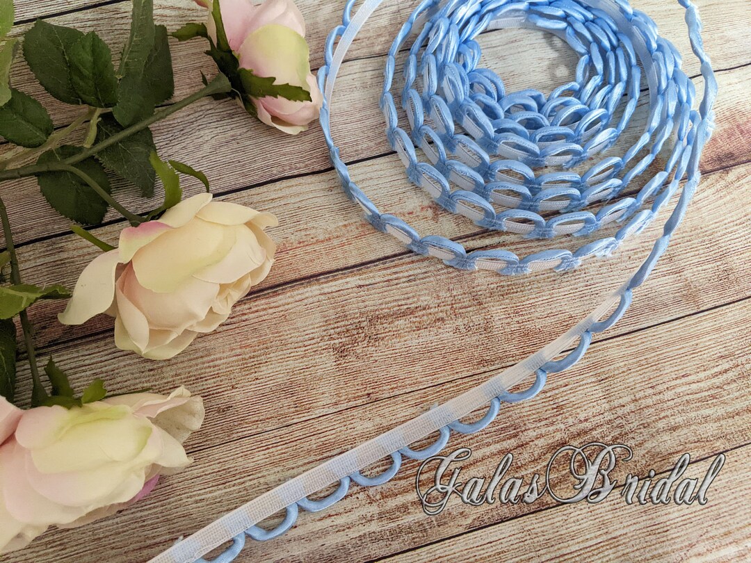 Sky Blue Corset Loops for Corset Lacing Back Bridal Gown Satin Loops ...