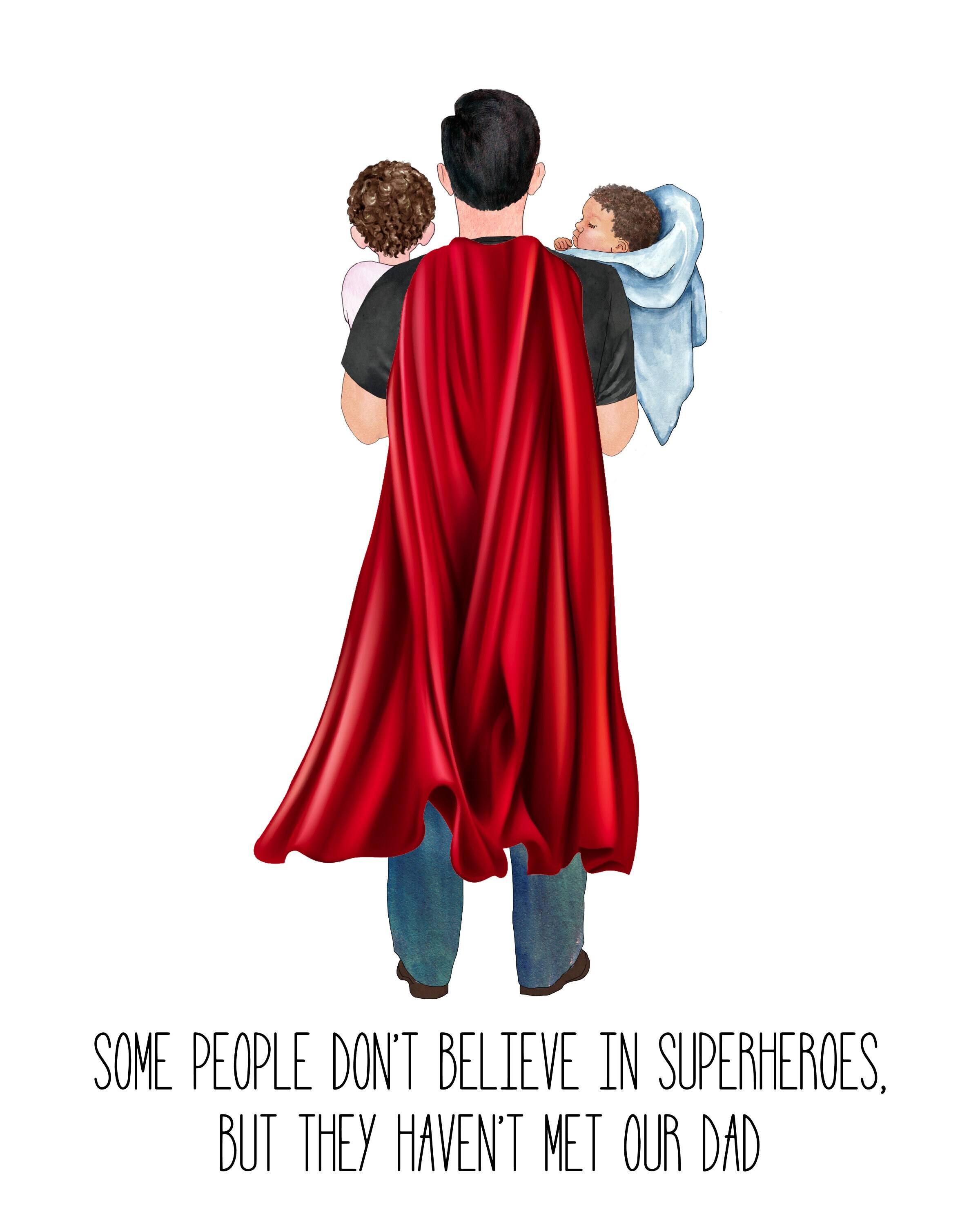 Custom Art for Father's Day Dad Digital Artwork - Etsy