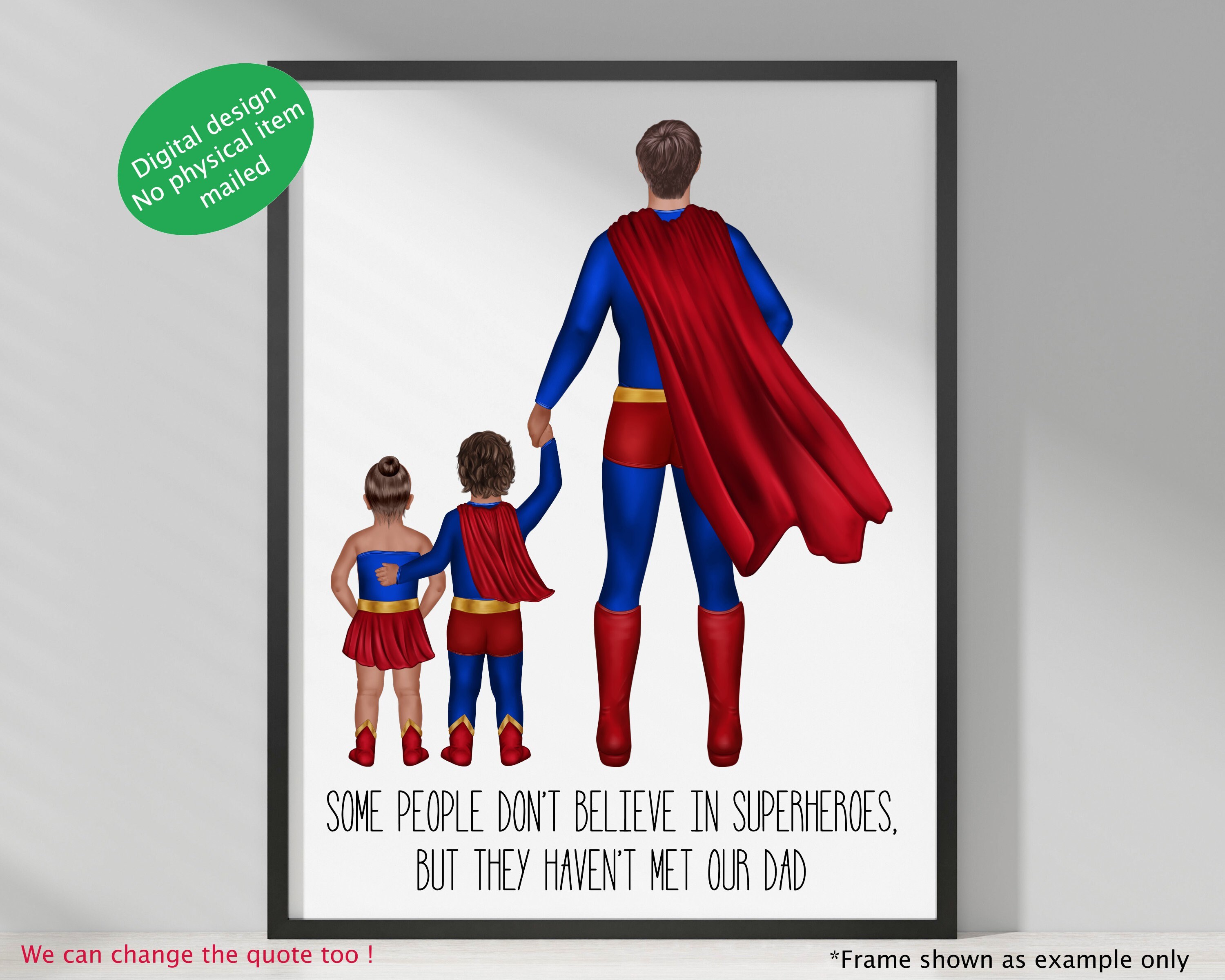 Custom Art for Father's Day Dad Digital Artwork - Etsy