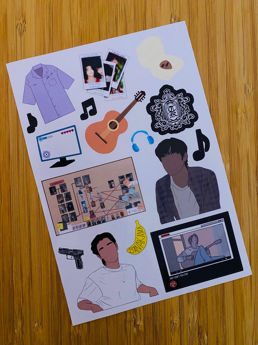 Kinnporsche Kimchay BL Sticker Sheet - Etsy Australia