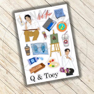 We Are Q & Toey Sticker Sheet - Etsy