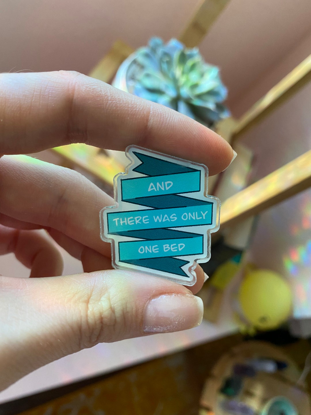 Only One Bed Acrylic Pin - Etsy