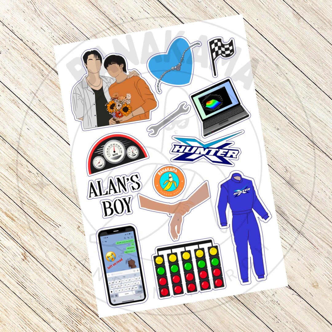 Pit Babe Alan Jeff Sticker Sheet - Etsy