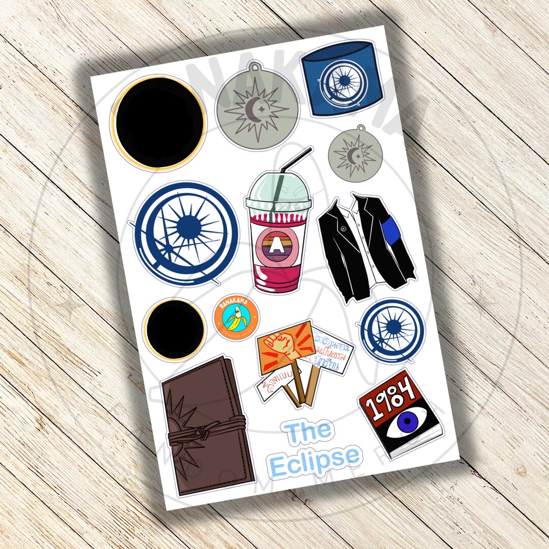 Eclipse Sticker Sheet - Etsy