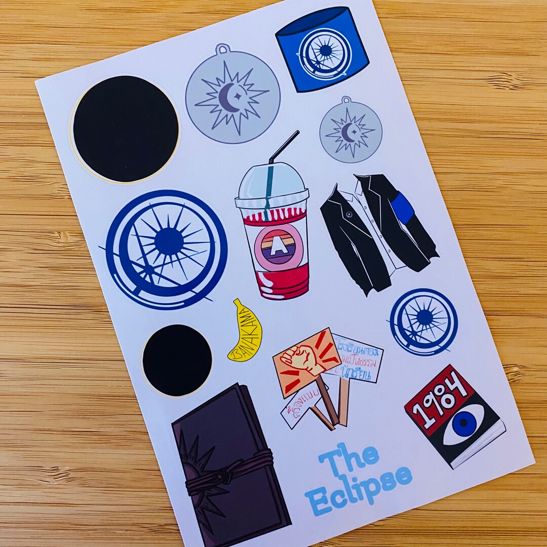 Eclipse Sticker Sheet - Etsy