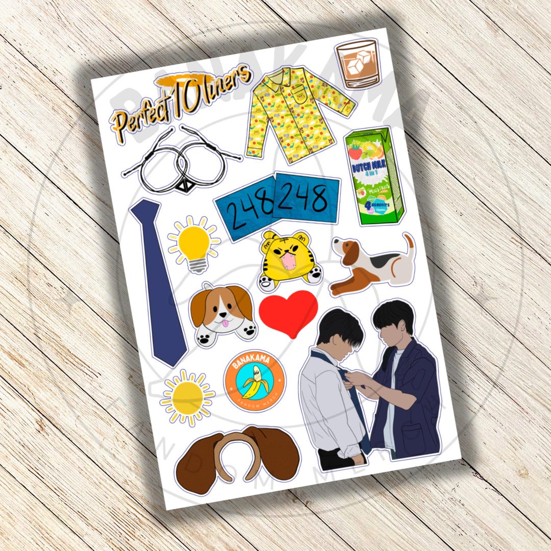 Perfect 10 Liners Sticker Sheet - Etsy