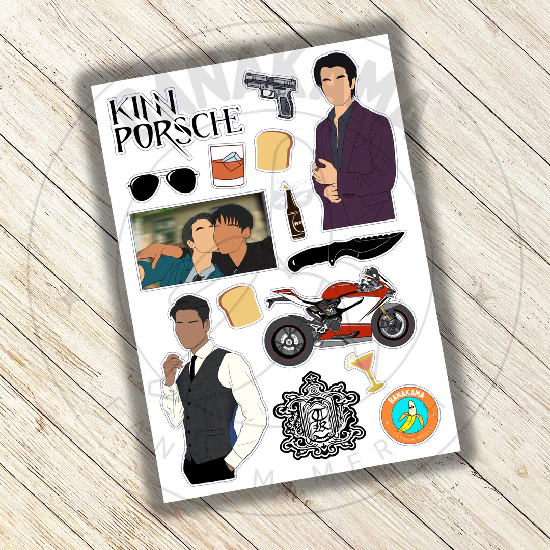Kinnporsche BL Sticker Sheet - Etsy