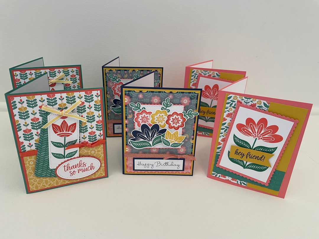 Stampin'up! Handmade in Symmetry Card -birthday Card/ Thank You Card ...