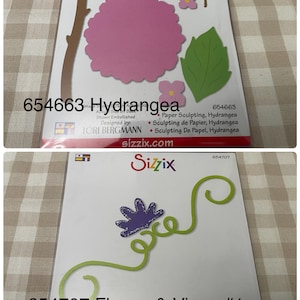 Gentry Used Sizzix Flower/ Daisy/ Hydrangea/ Vines/ Sunflower/ Tulip ...