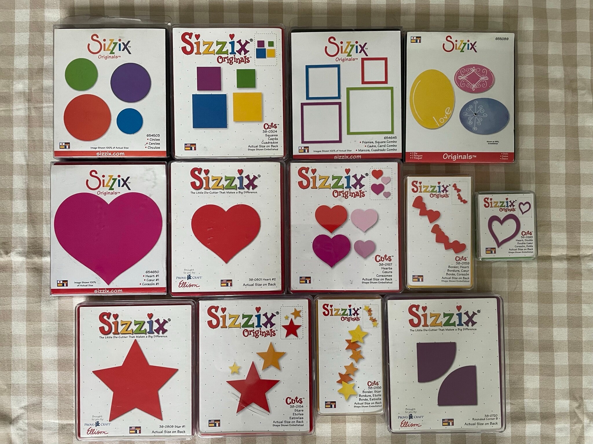 Gentry Used Sizzix Circles Die/ Ovals Die/ Squares Die/ Square Combo ...