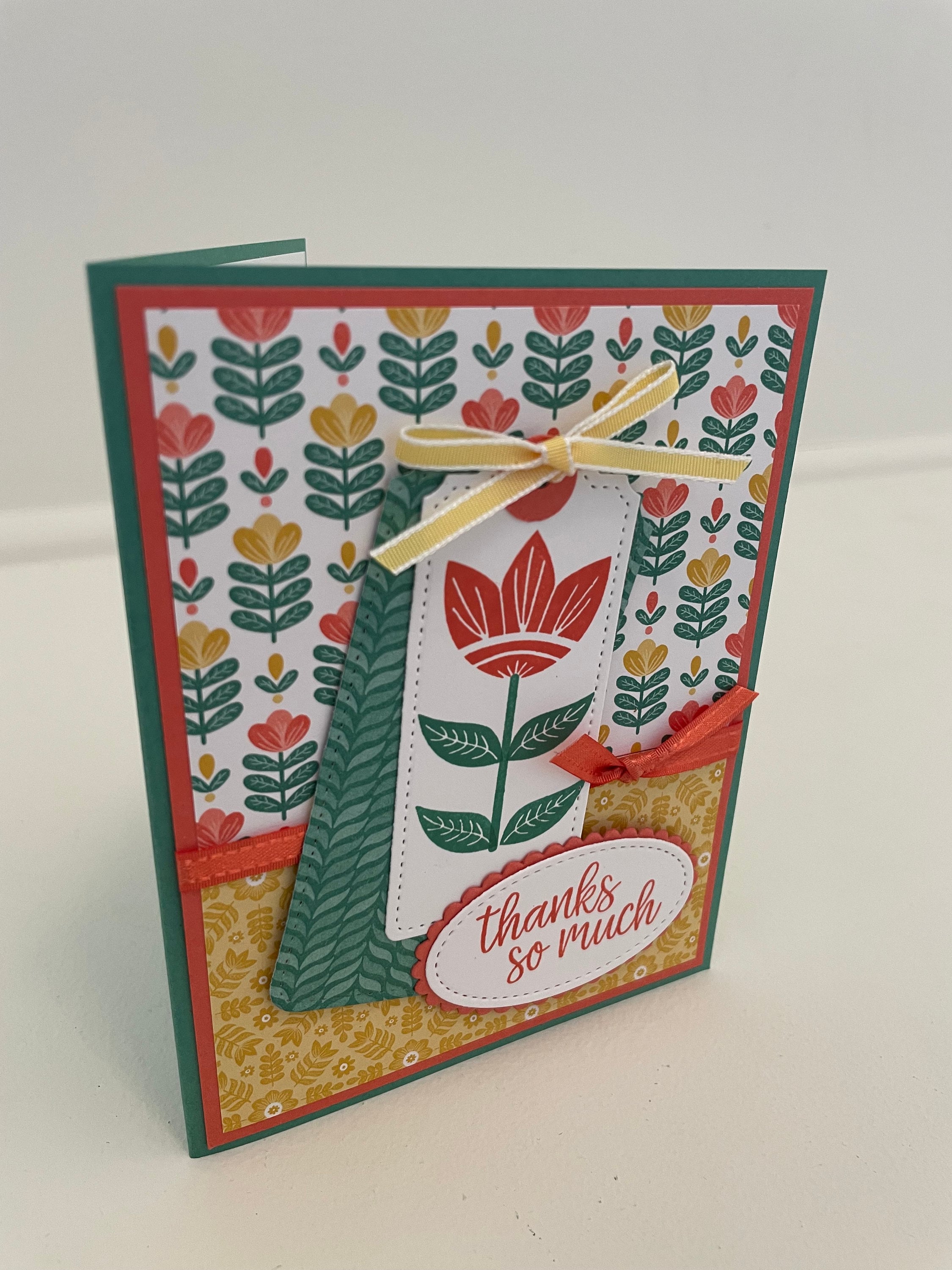 Stampin'up Handmade in Symmetry Card birthday Card/ Thank You Card ...