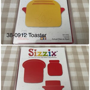 Gentry Used Sizzix Cupcake & Ice Cream/ Colander/ Toaster/ Toast / Egg ...