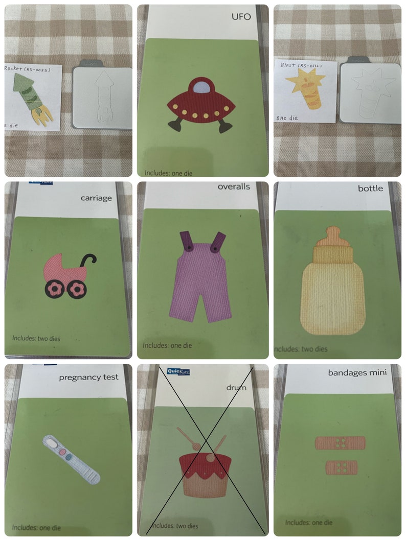 Brand New Quickutz 2x2 Dies Group2 / Quickutz | Etsy