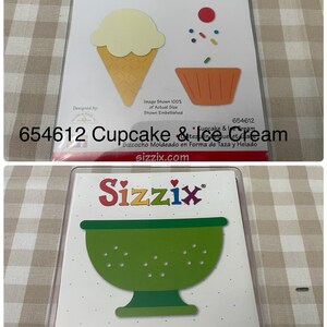 Gentry Used Sizzix Cupcake & Ice Cream/ Colander/ Toaster/ Toast / Egg ...