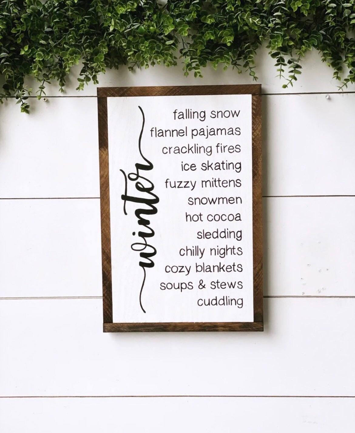 Winter Sign Signs - Etsy