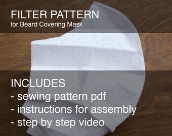 Diy Beard Mask Pattern - Etsy