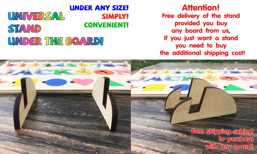 Accessory Wooden Puzzle Holder Wood Stand for Busy Board Stand - Etsy